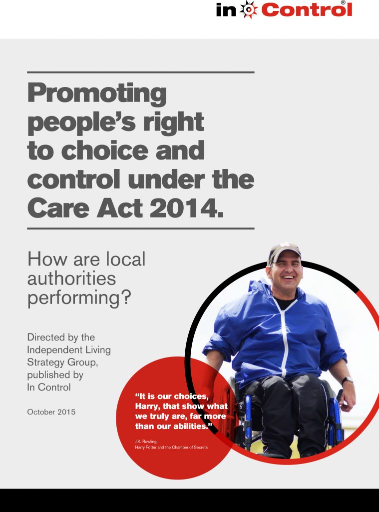 Choice & Control Under the 2014 Care Act - In Control